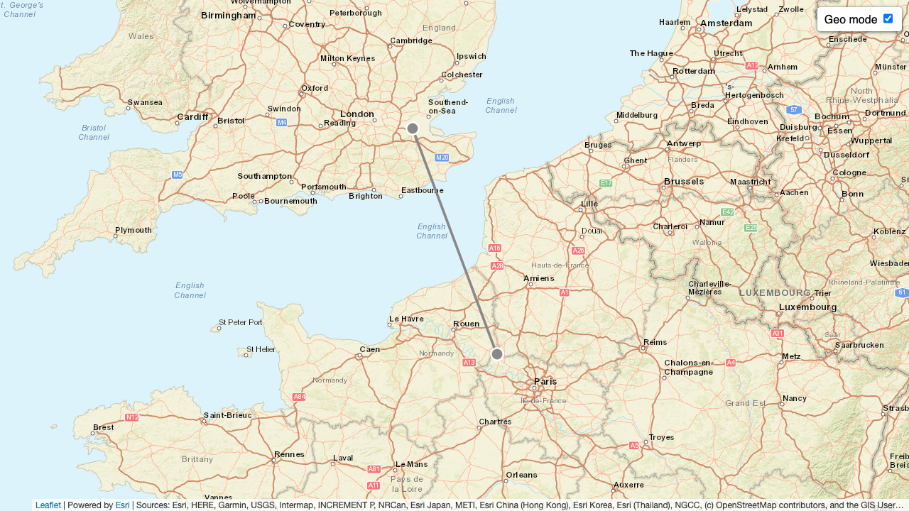 Ogma | Examples | Geo Mode | ESRI vector tiles