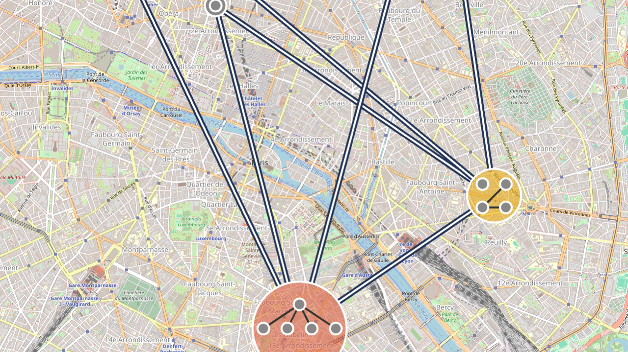 Ogma | Examples | Geo Mode | Geo mode with layouts